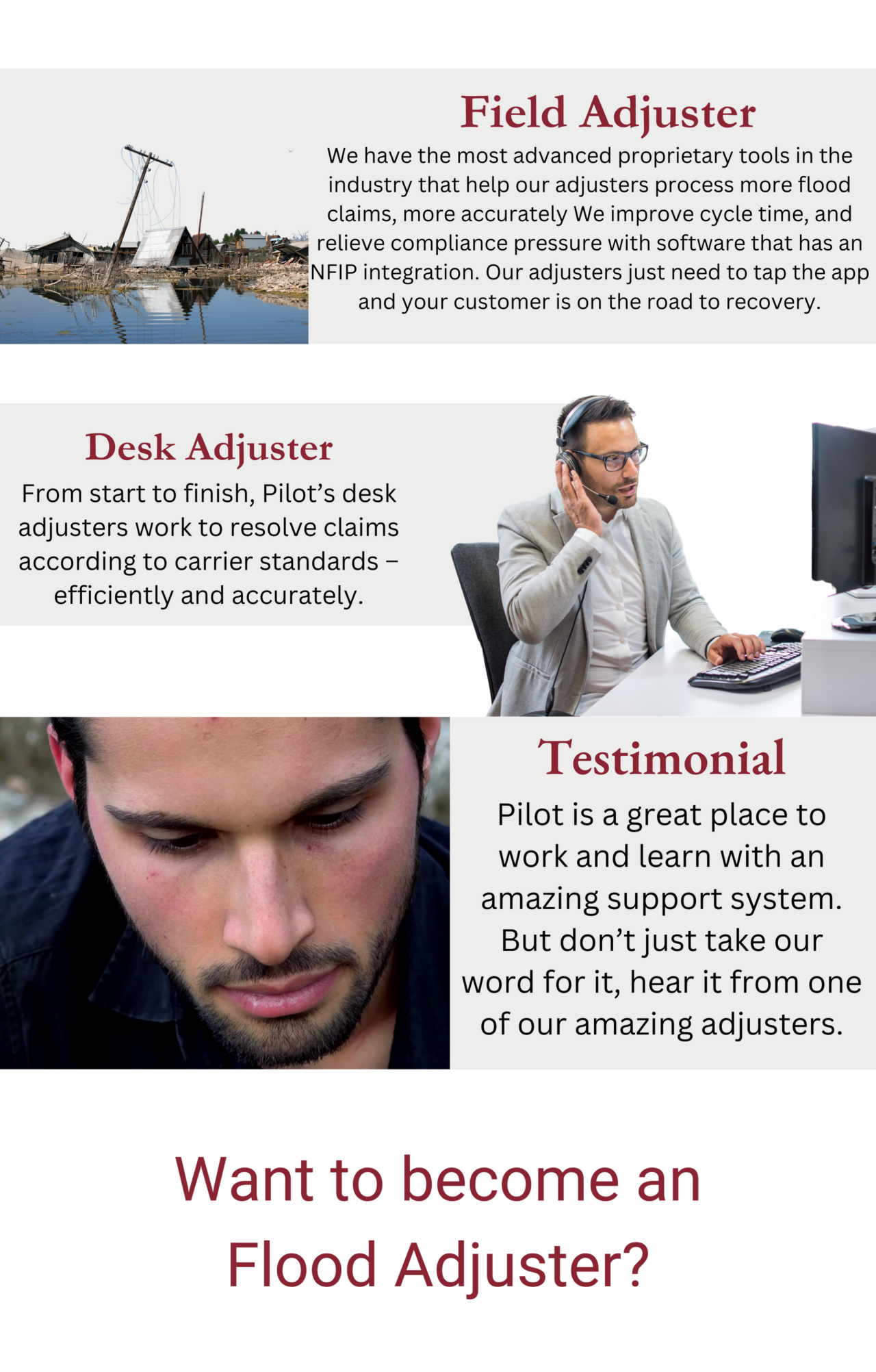 Flood Careers - Pilot Catastrophe Services